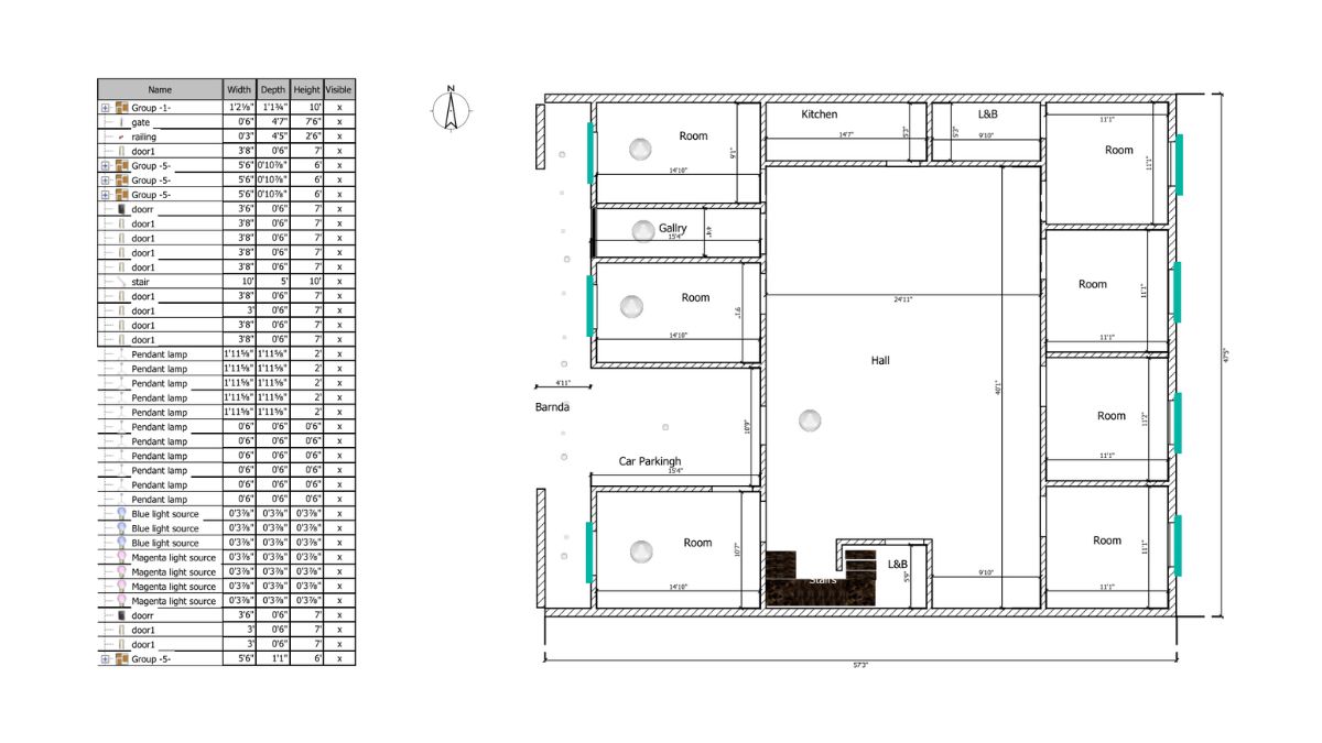 6 room house design in village | Joint family house plan - Small House ...