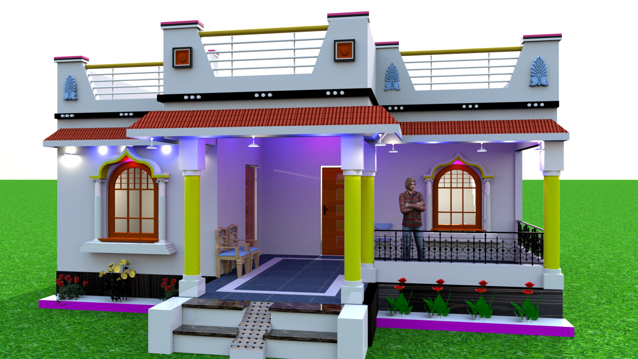 Sundar Ghar ka Photo | सुंदर घर का डिजाइन फोटो 2024 - Small House Plane