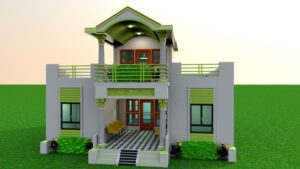 Simple Ghar ka Design Photo - Small House Plane