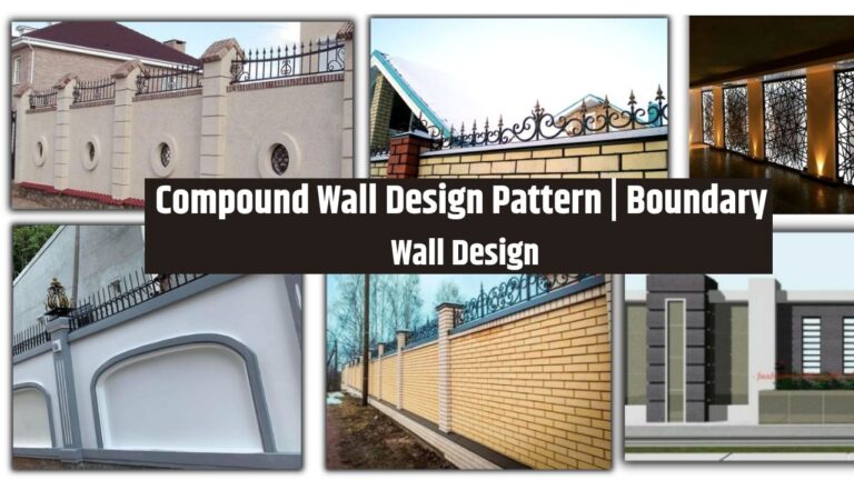 Compound Wall Design Pattern | Boundary Wall Design - Small House Plane