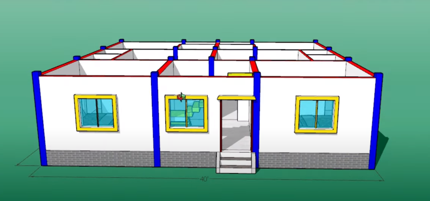 40x40 house plan 4 bedroom: दो भाइयों के लिए एक बेहतरीन हाउस डिजाइन ...