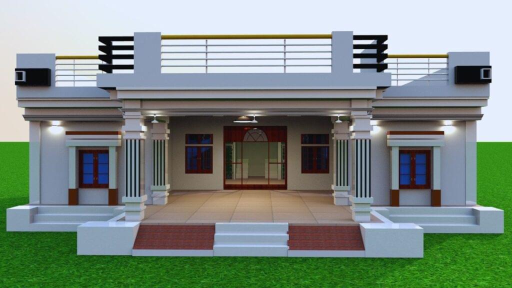 Sundar Ghar ka Photo | सुंदर घर का डिजाइन फोटो 2024 - Small House Plane